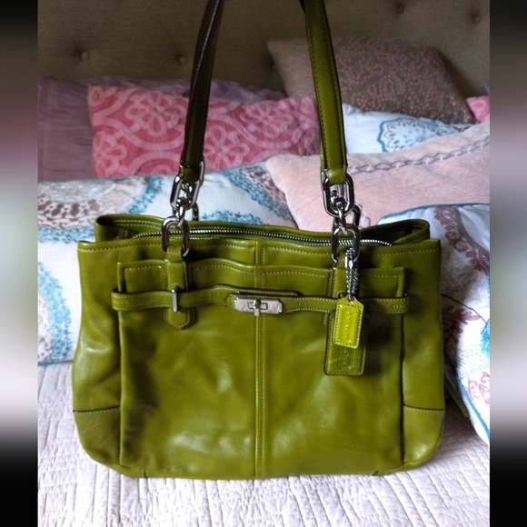 Coach | Bags | Chartreuse Multi Function Coach Jayden Carryall Double ...